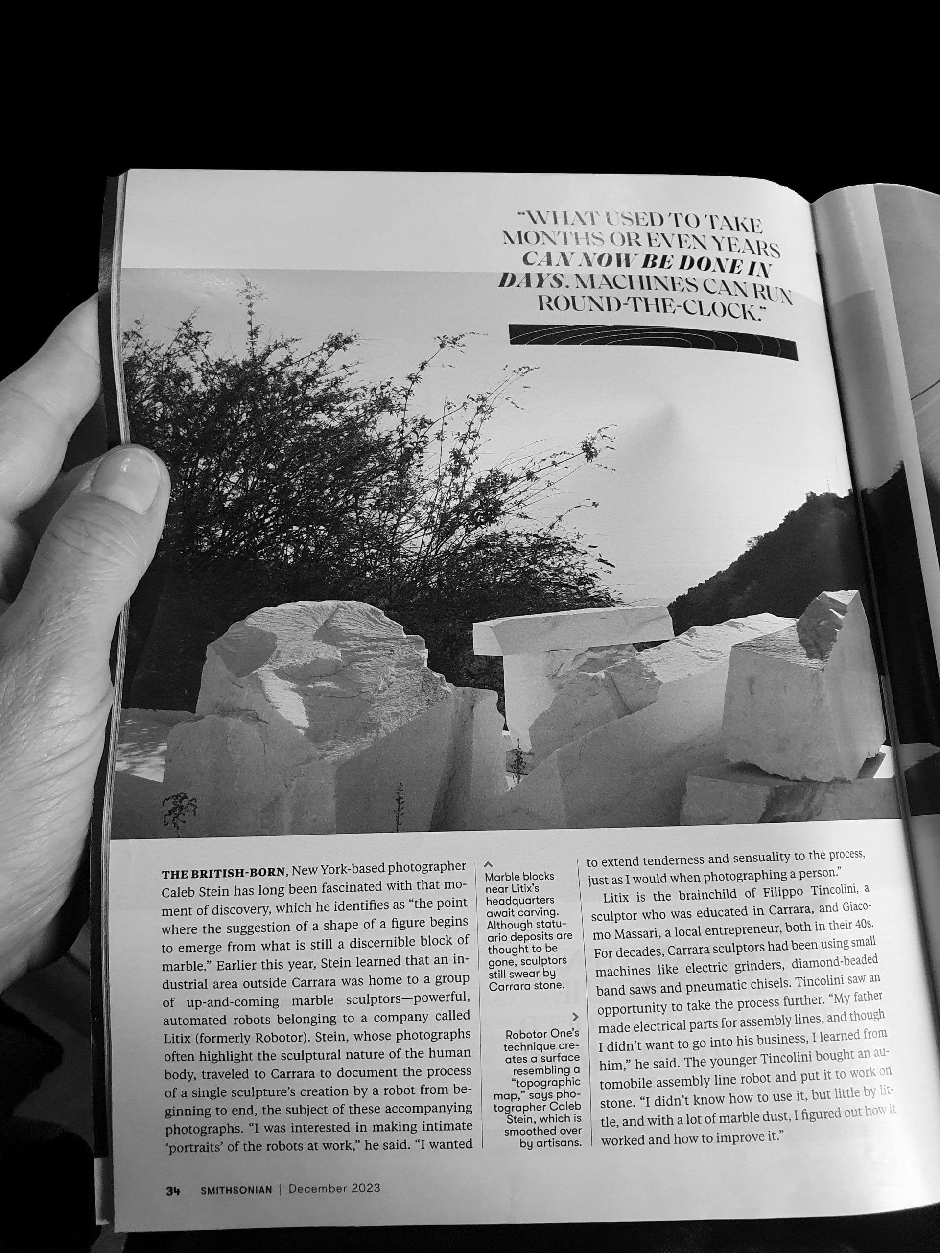 The Smithsonian: "Can Robots Replace Michelangelo?" - LITIX SPA